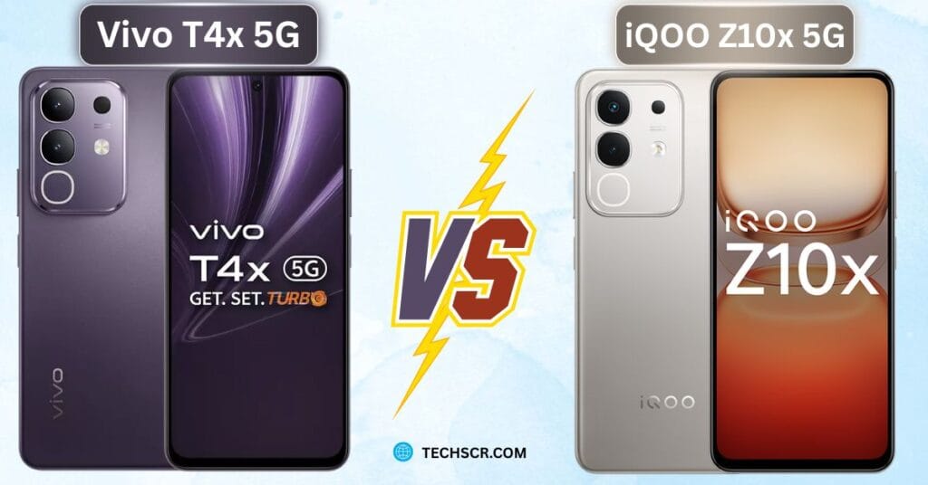 Vivo T4x 5G vs iQOO Z10x 5G: One Clear Winner Under ₹15,000?" - Tech SCR