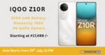 iQOO Z10R Launched with Dimensity 7400, 4K Selfie Camera & 750K+ AnTuTu ...